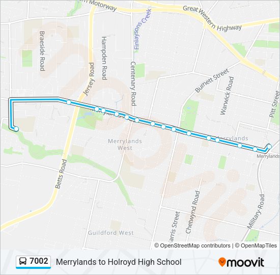 7002 Route: Schedules, Stops & Maps - Holroyd HS (Updated)