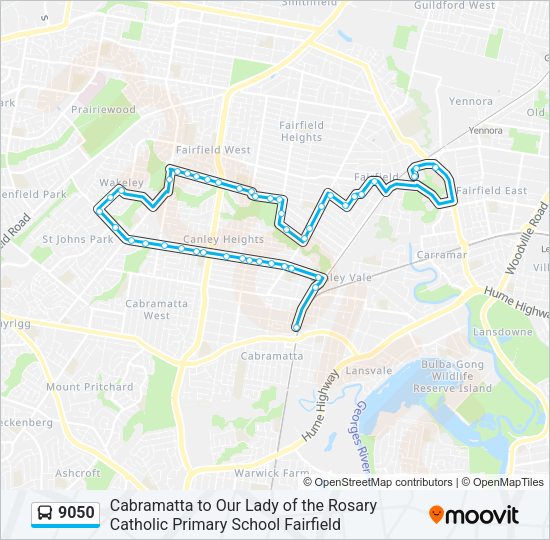 9050 Route: Schedules, Stops & Maps - Our Lady of The Rosary Primary ...