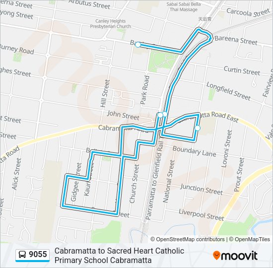 9055 Route: Schedules, Stops & Maps - Sacred Heart Primary (Updated)