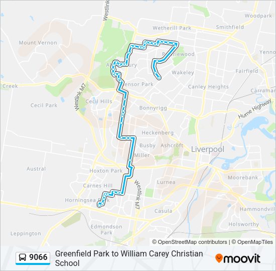 9066 Route: Schedules, Stops & Maps - William Carey Christian Sch (Updated)