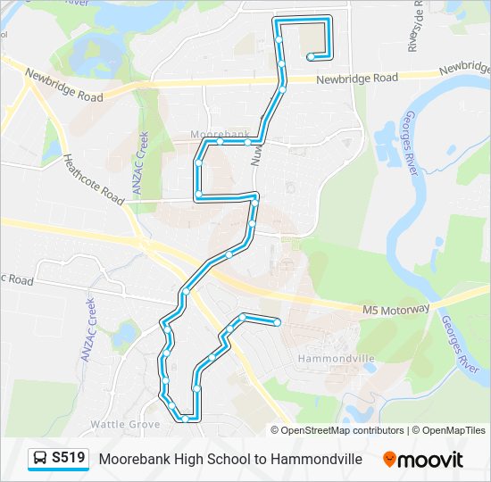 S519 Route: Schedules, Stops & Maps - Hammondville Public School (Updated)