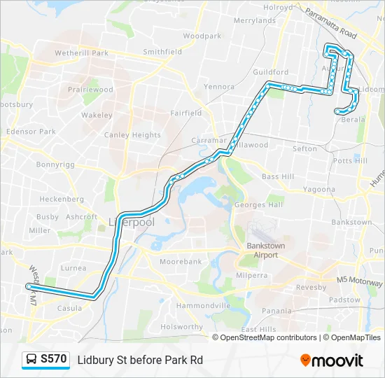 S570 Route: Schedules, Stops & Maps - Lidbury St before Park Rd (Updated)