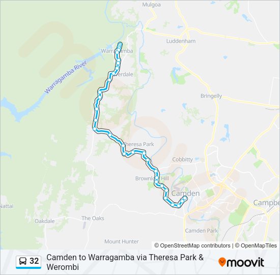 32 Route: Schedules, Stops & Maps - Weir Rd opp Seventh St (Updated)