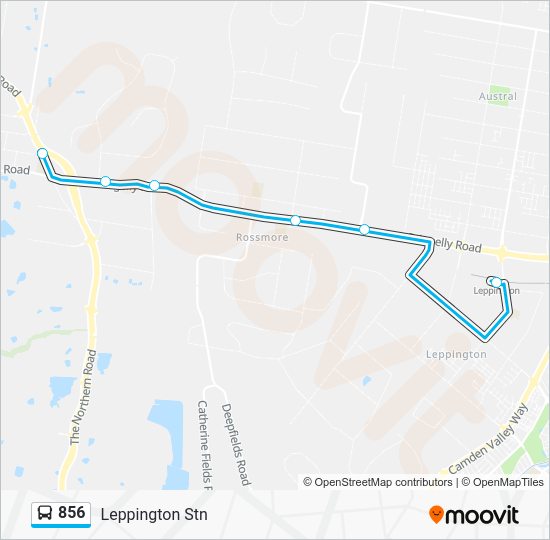 856 Route: Schedules, Stops & Maps - Leppington Stn (Updated)