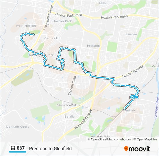 867 Route: Schedules, Stops & Maps - Greenway Park (Updated)