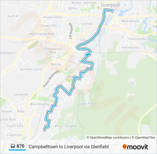 870 Route: Schedules, Stops & Maps - Townson Ave after Jersey Pde (Updated)