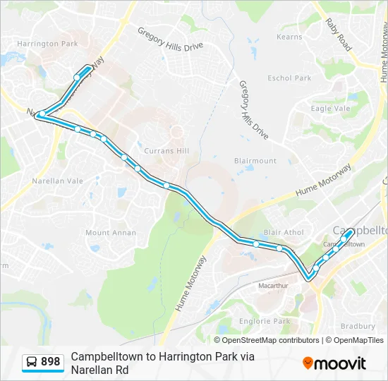 898 Route: Schedules, Stops & Maps - Sir Warwick Fairfax Dr opp ...