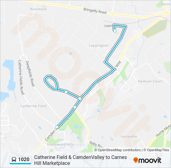 1020 Route: Schedules, Stops & Maps - Leppington PS (Updated)