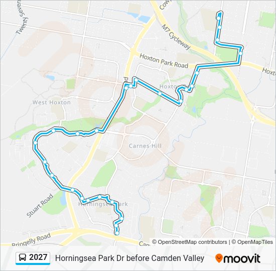 2027 Route: Schedules, Stops & Maps - Horningsea Park Dr before Camden ...