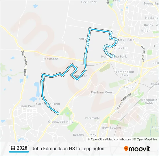 2028 Route: Schedules, Stops & Maps - Catherine Fields Rd before Camden ...