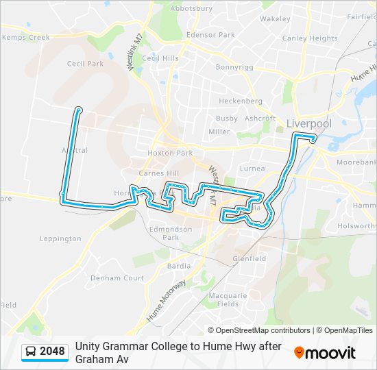 2048 Route: Schedules, Stops & Maps - Liverpool Stn (Updated)