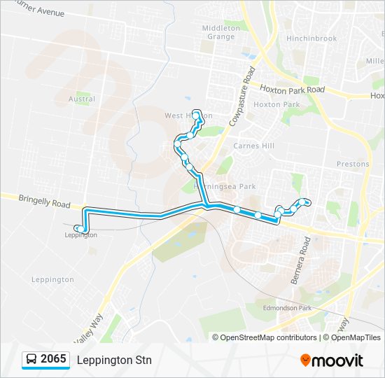 2065 Route: Schedules, Stops & Maps - Leppington Stn (Updated)