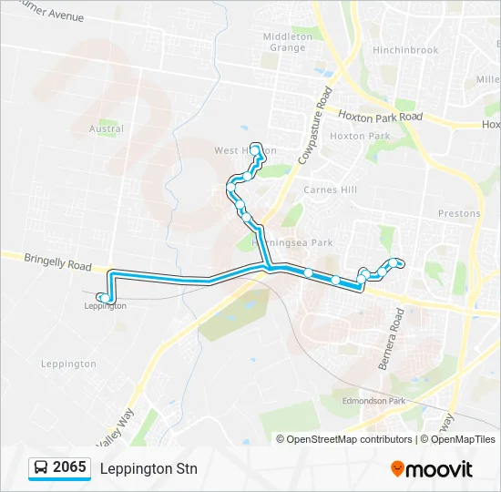 2065 Route: Schedules, Stops & Maps - Leppington Stn (Updated)