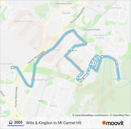 3005 Route: Schedules, Stops & Maps - Mount Carmel HS (Updated)