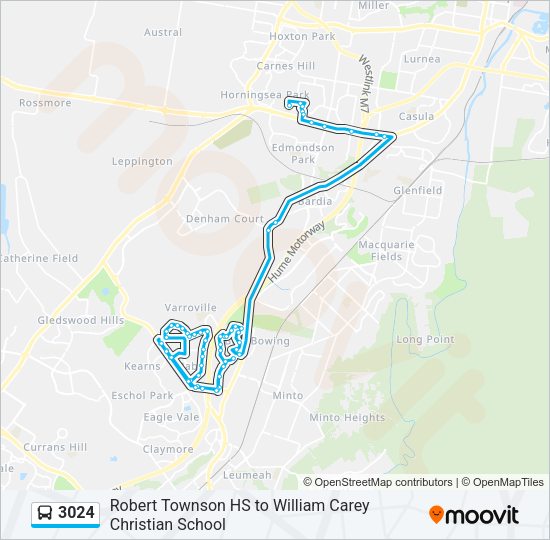 3024 Route: Schedules, Stops & Maps - William Carey Christian Sch (Updated)