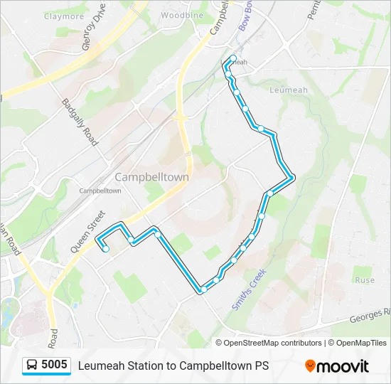 5005 Route: Schedules, Stops & Maps - Campbelltown PS (Updated)