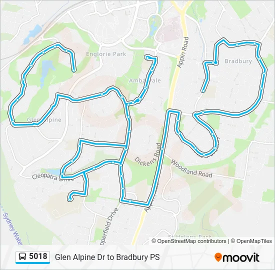 5018 Route: Schedules, Stops & Maps - Bradbury PS (Updated)