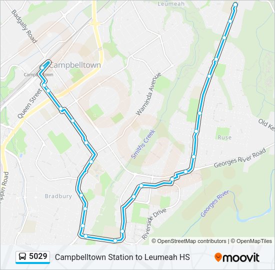 5029 Route: Schedules, Stops & Maps - Leumeah HS (Updated)
