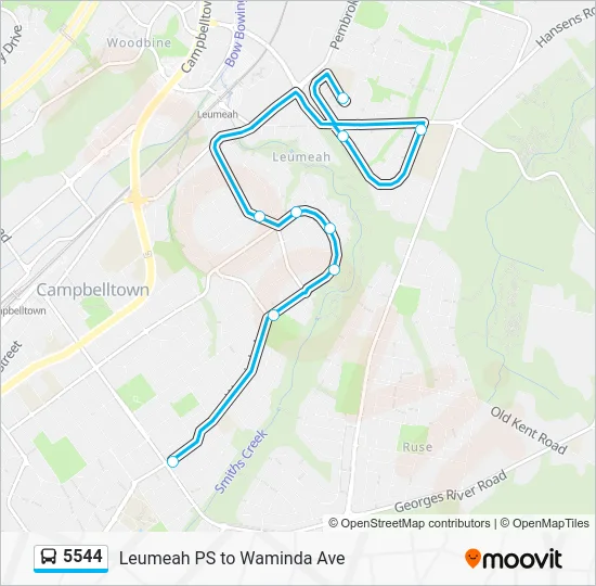 5544 Route: Schedules, Stops & Maps - Waminda Ave before Broughton St ...