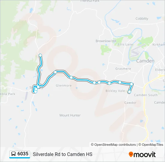 6035 Route: Schedules, Stops & Maps - Camden HS (Updated)