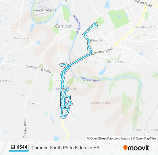 6544 Route: Schedules, Stops & Maps - Elderslie HS (Updated)