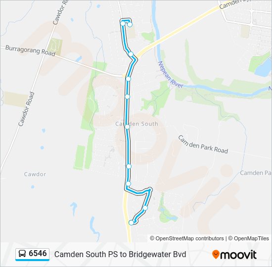 6546 Route: Schedules, Stops & Maps - Bridgewater Bvd before ...