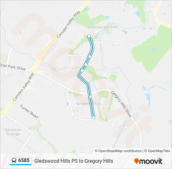 6585 Route: Schedules, Stops & Maps - Village Cct after Victor St (Updated)