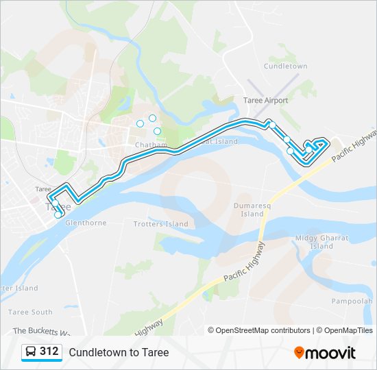 312 Route: Schedules, Stops & Maps - Cundletown (Updated)