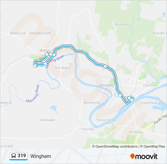 319 Route: Schedules, Stops & Maps - Wingham (Updated)