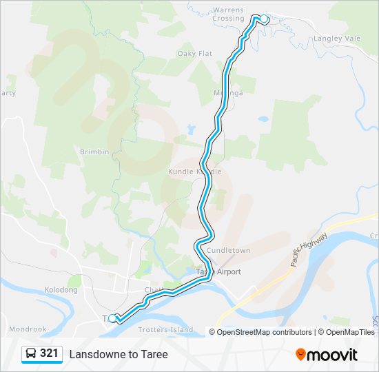 321 Route: Schedules, Stops & Maps - Taree (Updated)
