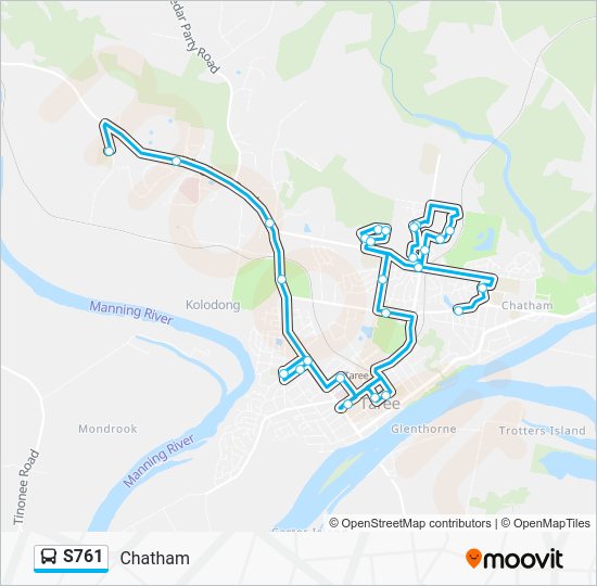 s761 Route: Schedules, Stops & Maps - Taree Schools (Updated)