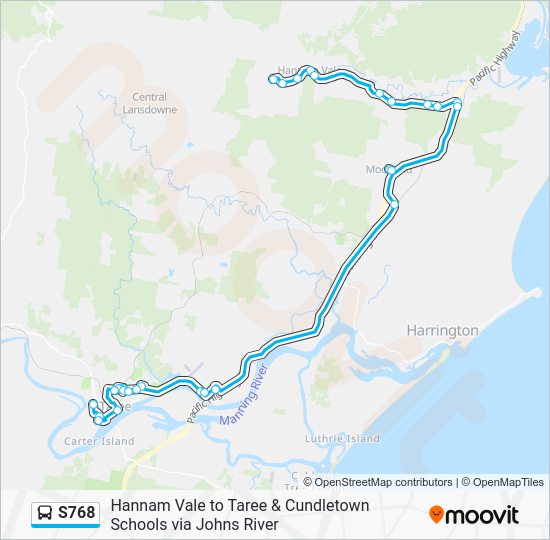 S768 Route: Schedules, Stops & Maps - Hannam Vale (Updated)