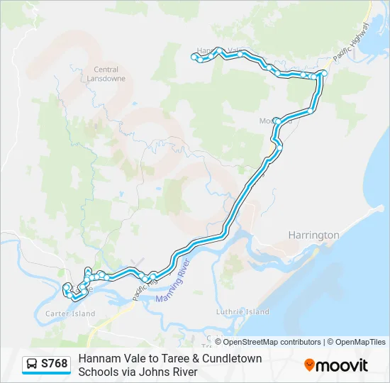 S768 Route: Schedules, Stops & Maps - Hannam Vale (Updated)