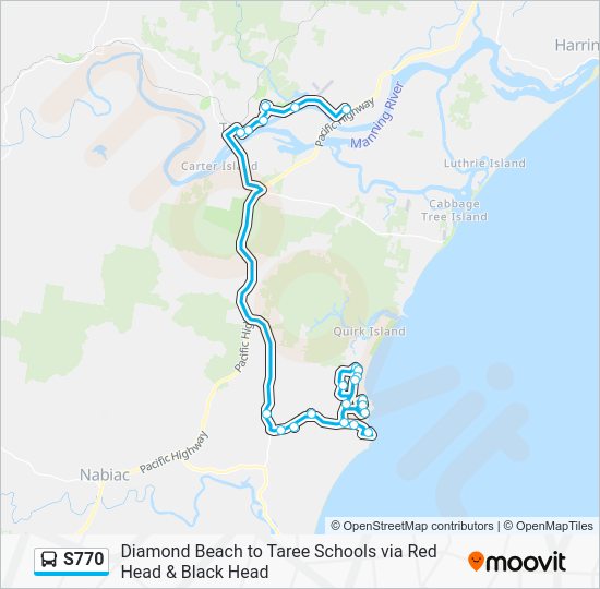 S770 Route: Schedules, Stops & Maps - Taree Schools (Updated)