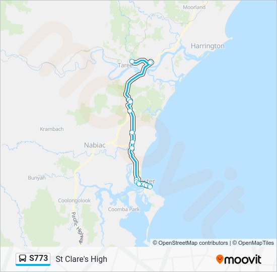 s773 Route: Schedules, Stops & Maps - St Clare's High (Updated)