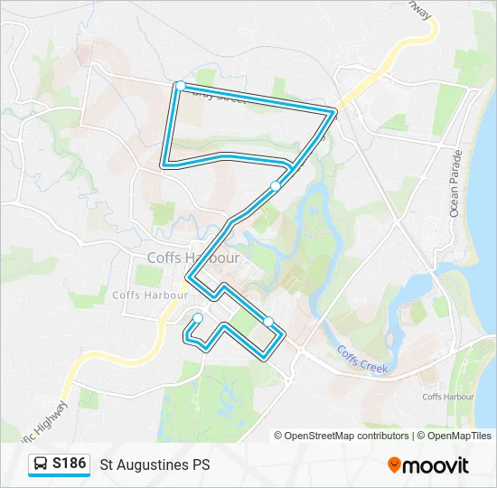 S186 Route: Schedules, Stops & Maps - St Augustines PS (Updated)
