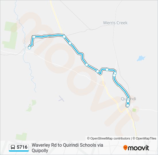 S716 Route: Schedules, Stops & Maps - Quirindi (Updated)