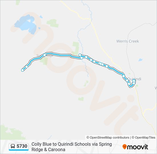S730 Route: Schedules, Stops & Maps - Quirindi (Updated)