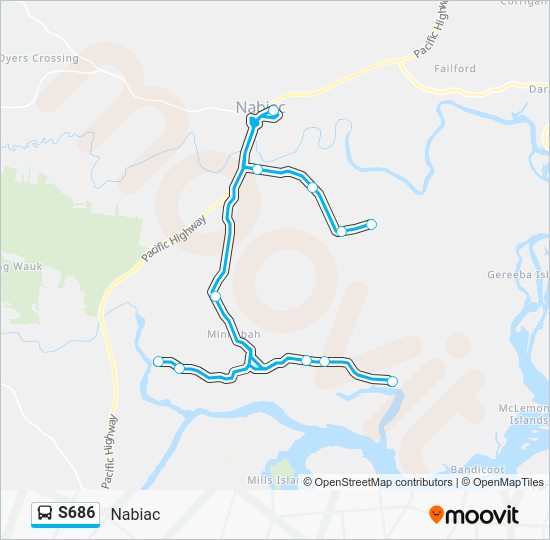 S686 Route: Schedules, Stops & Maps - Nabiac (Updated)