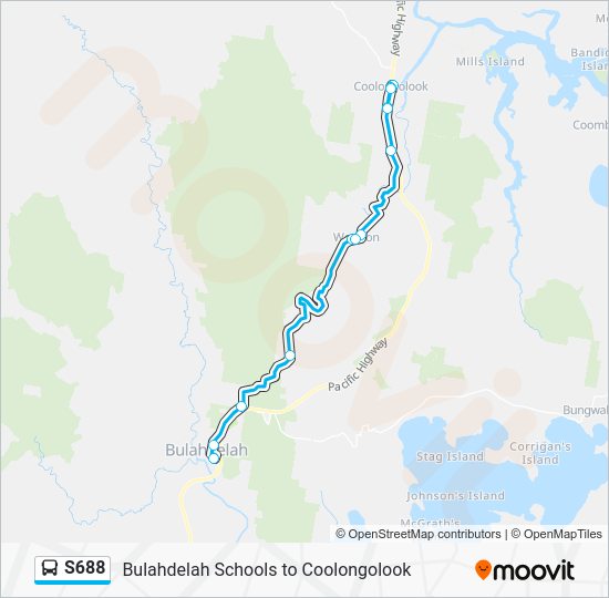 s688 Route: Schedules, Stops & Maps - Coolongolook (Updated)