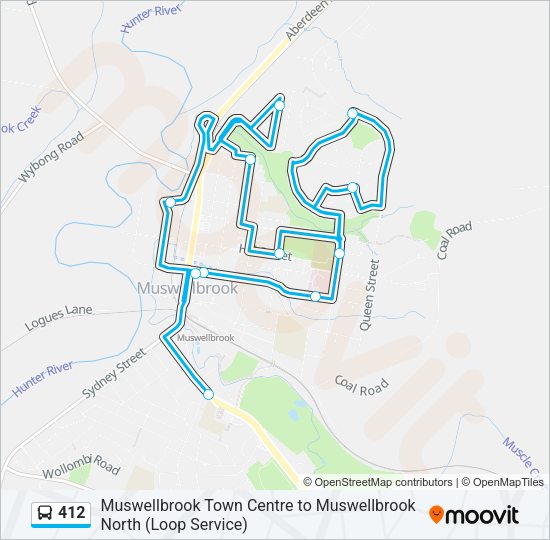 412 Route: Schedules, Stops & Maps - North Loop (Updated)