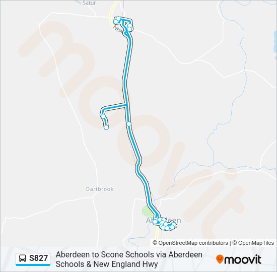 S827 Route: Schedules, Stops & Maps - Scone Schools (Updated)