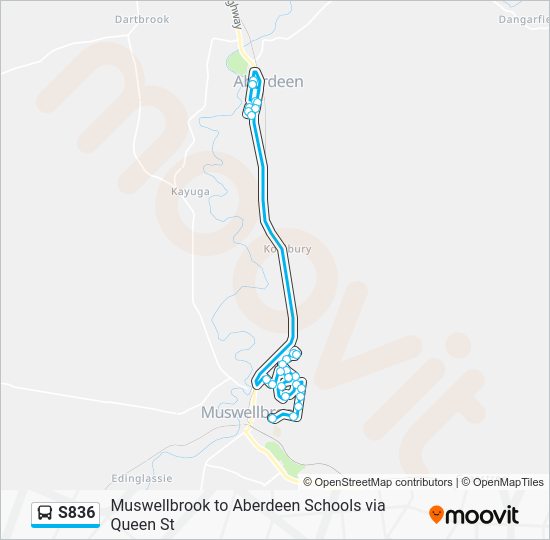 S836 Route: Schedules, Stops & Maps - Aberdeen Schools (Updated)