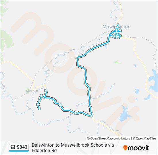 S843 Route: Schedules, Stops & Maps - Denman (Updated)