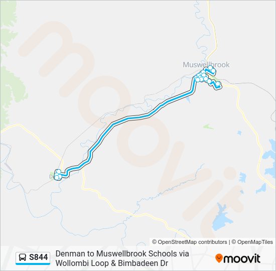 S844 Route: Schedules, Stops & Maps - Muswellbrook Schools (Updated)
