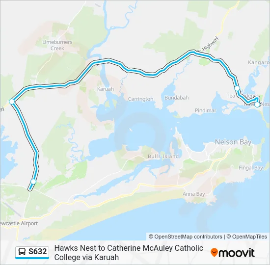S632 Route: Schedules, Stops & Maps - Catherine Mcauley Catholic ...
