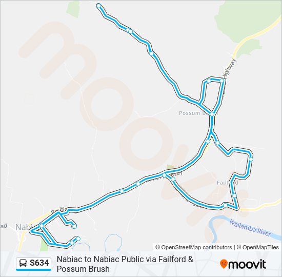 s634 Route: Schedules, Stops & Maps - Nabiac PS (Updated)