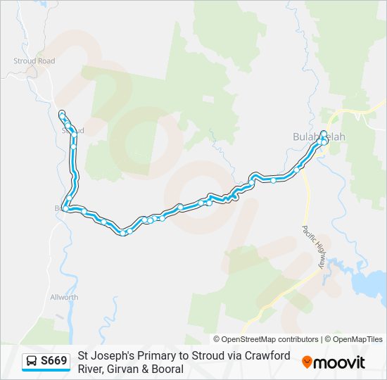 S669 Route: Schedules, Stops & Maps - Bulahdelah (Updated)