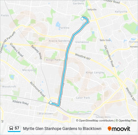 S7 Route: Schedules, Stops & Maps - Stanhope Gardens (Updated)