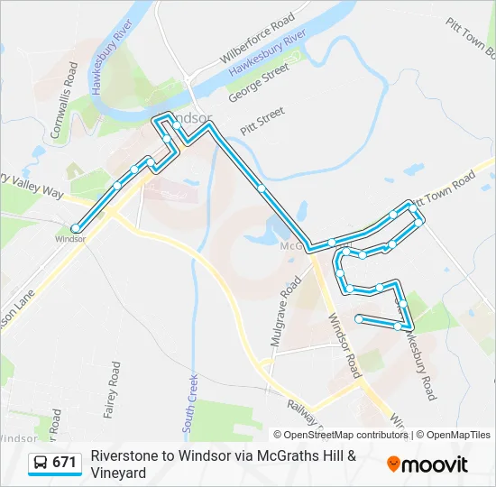 671 Route: Schedules, Stops & Maps - Mcgraths Hill (Updated)